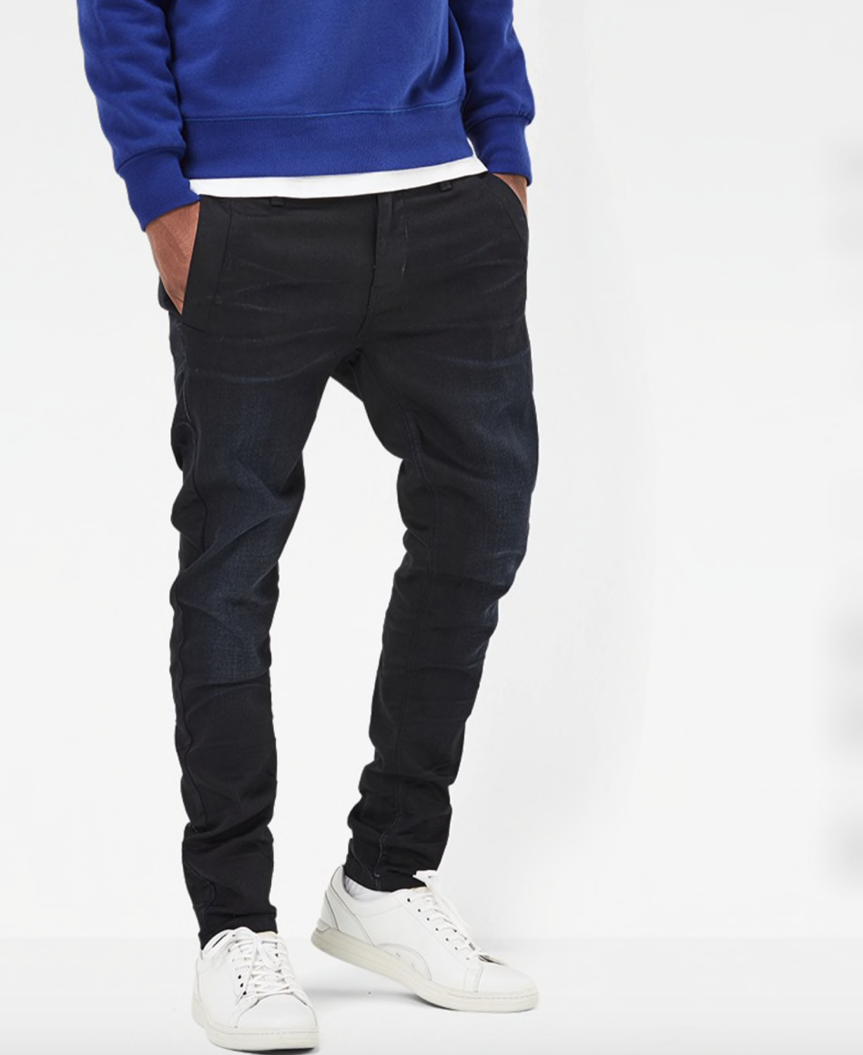 Jeans G-Star Bronson Skinny Slander Superstretch in denim blu scuro ...