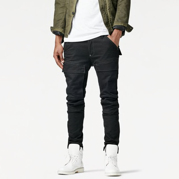 G-Star Air Defence 5620 Slim Raw Turner Black Cargo Pants Trousers ...